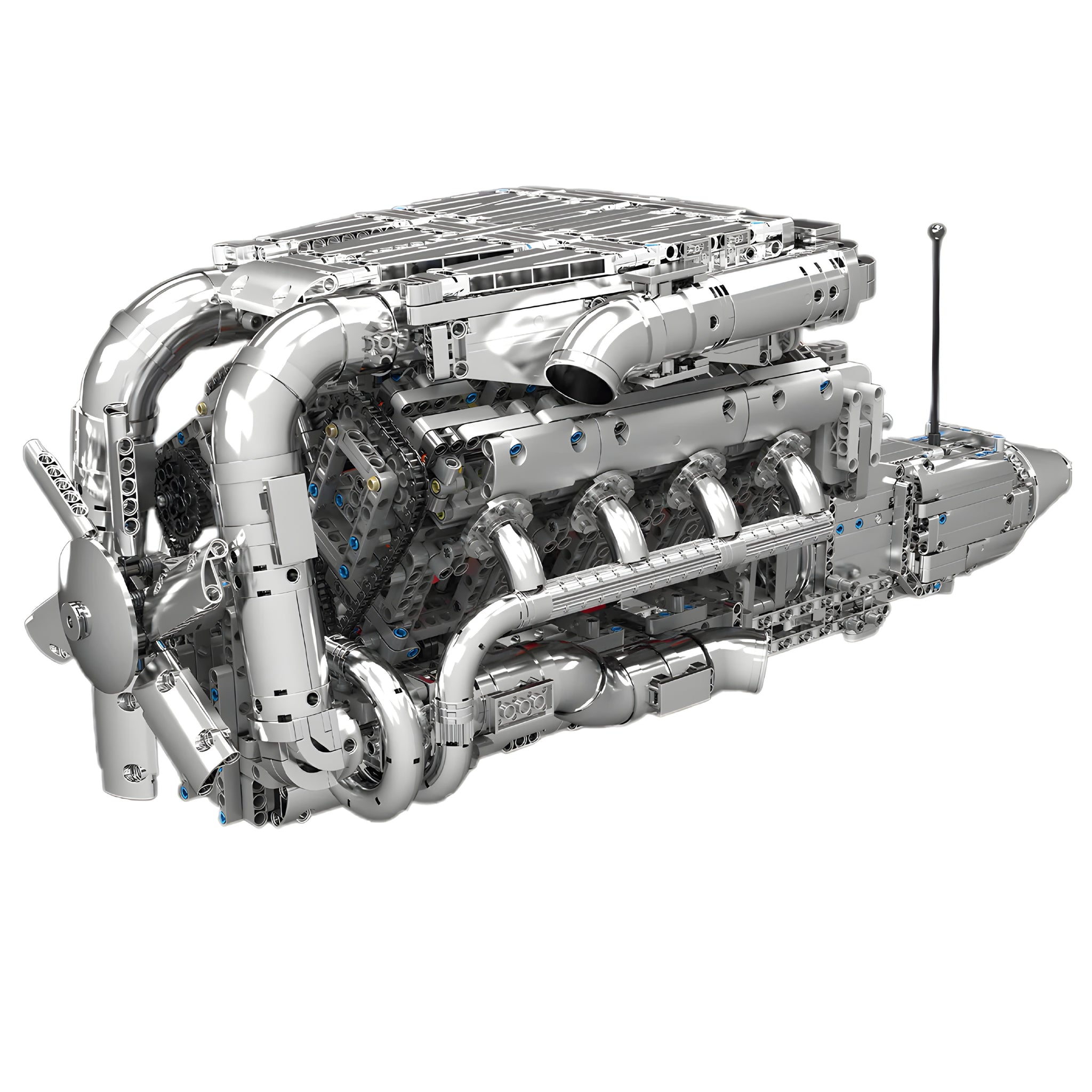 The Ultimate Chrome 5.5L V8 Engine & Gearbox | 2898pcs
