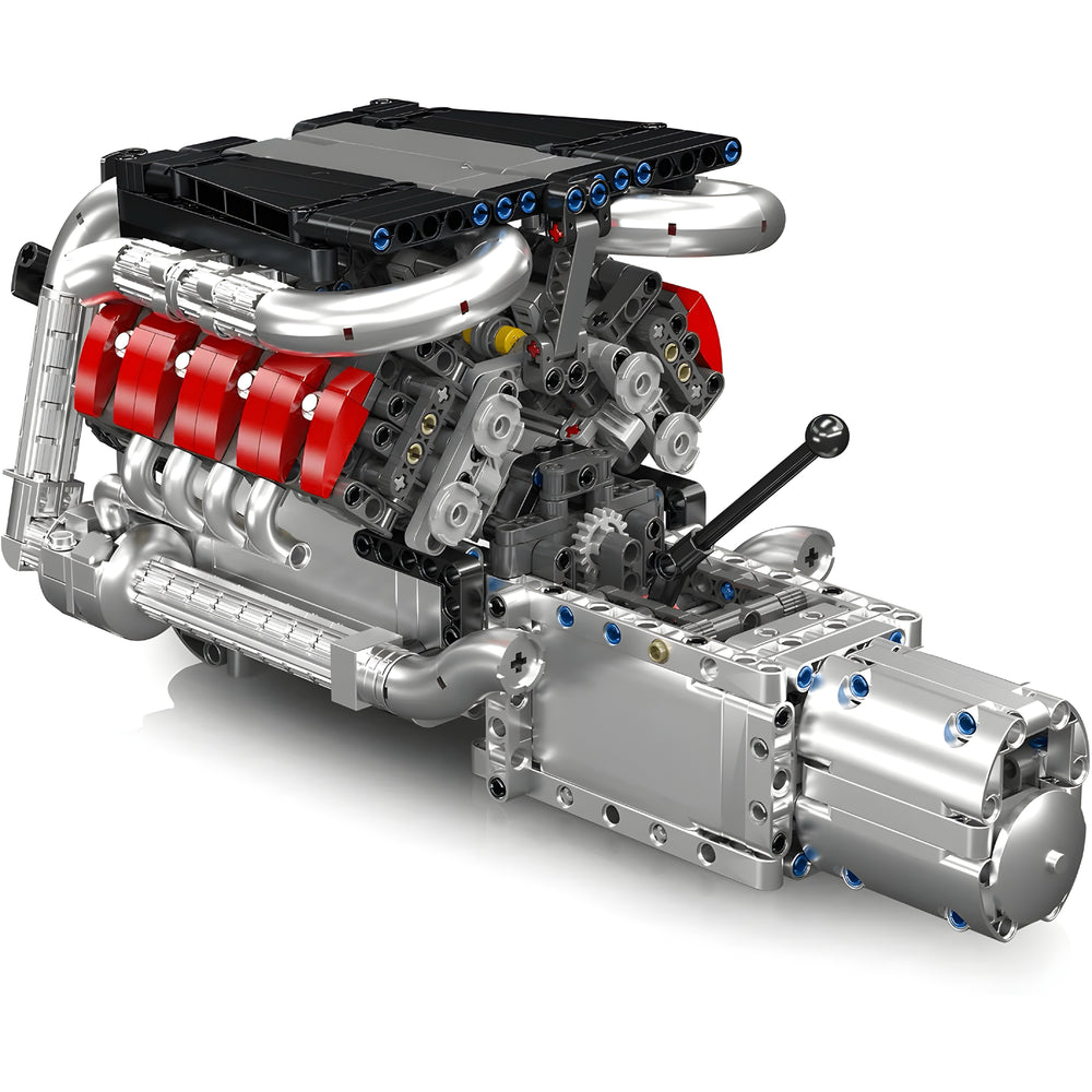 Motorised German V8 Engine & Gearbox | 1168pcs