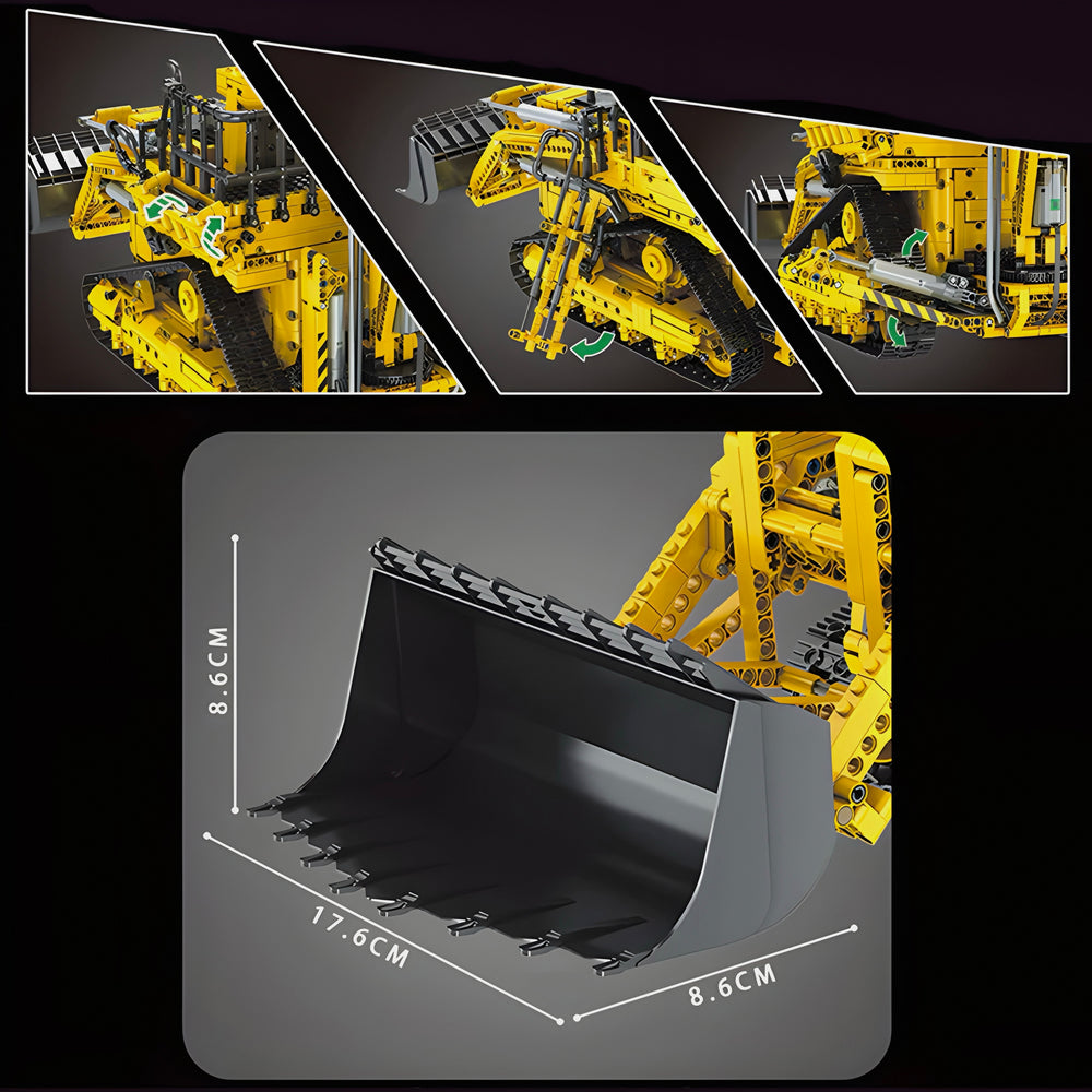 Remote Controlled Pneumatic Backhoe Loader | 3960pcs