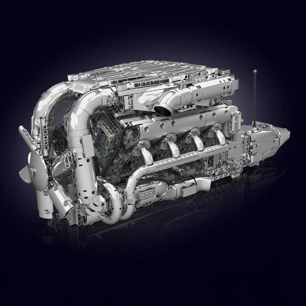 The Ultimate Chrome 5.5L V8 Engine & Gearbox | 2898pcs