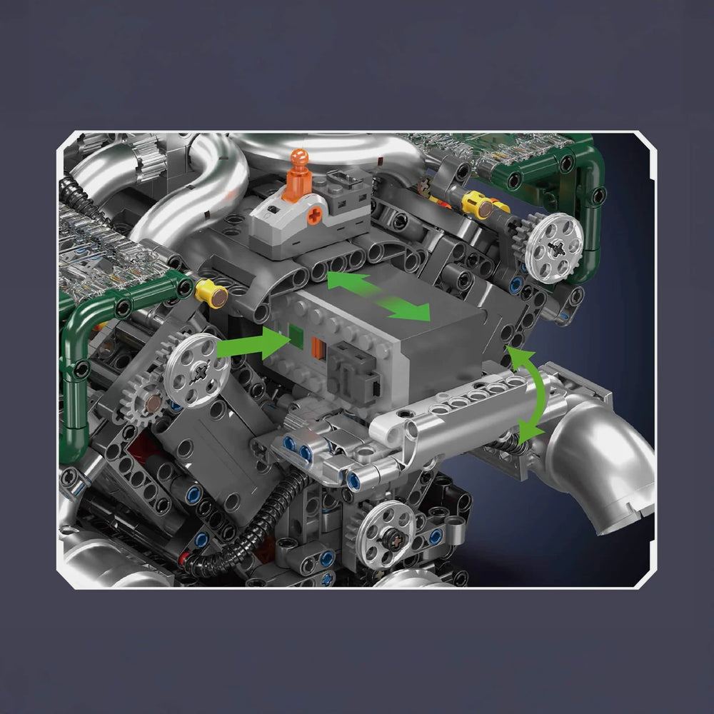 Motorised V8 Tank Engine | 2250pcs